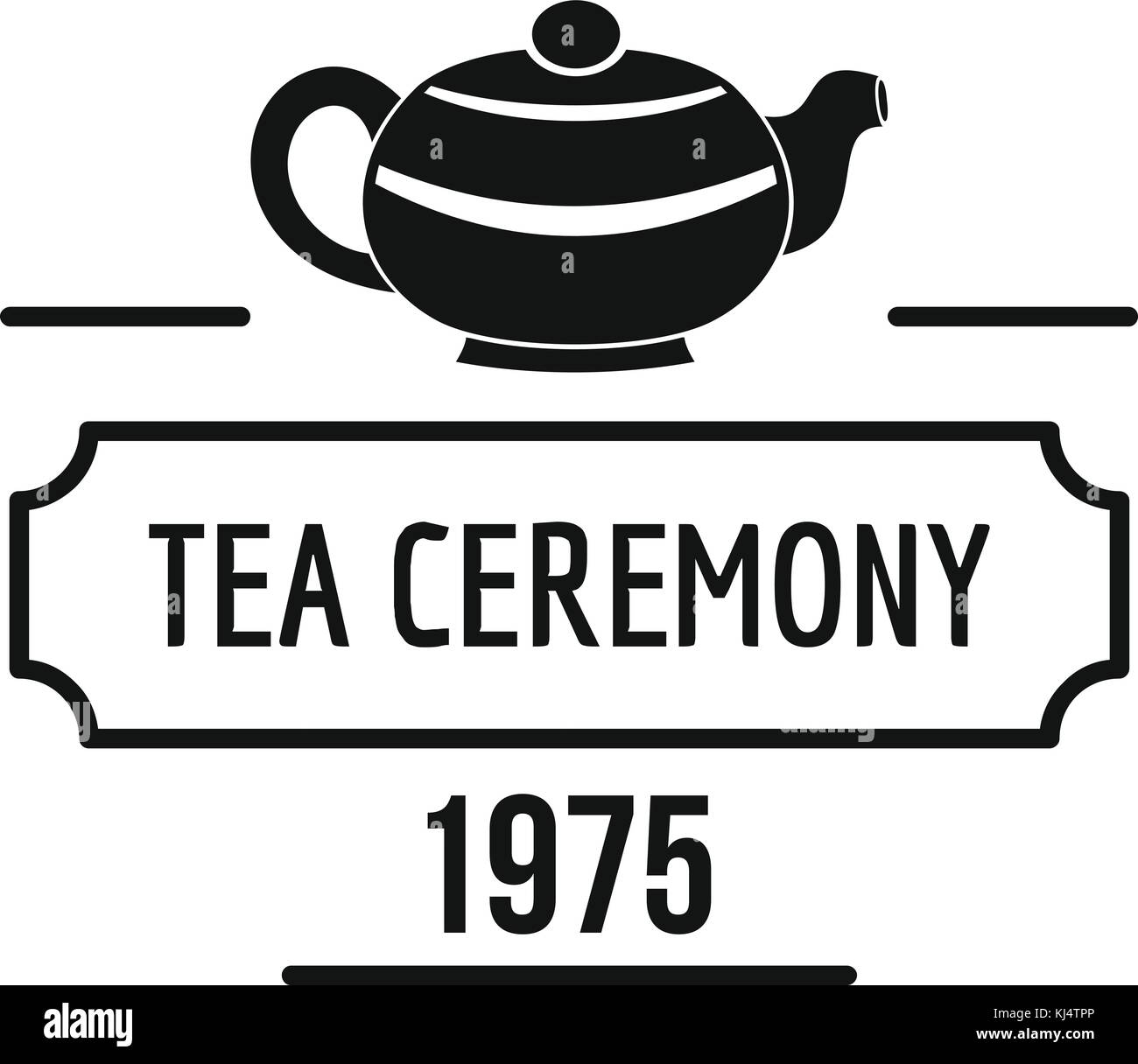 China tea logo, simple black style Stock Vector Image & Art - Alamy