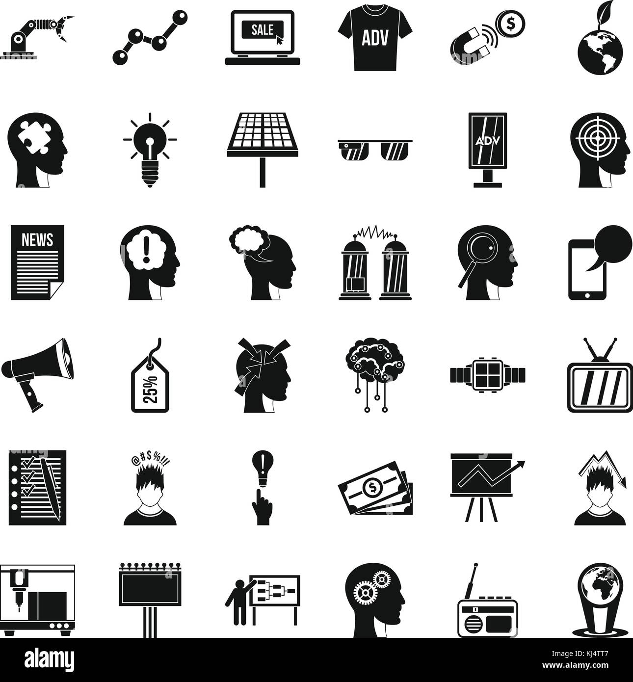 Target icons set, simple style Stock Vector Image & Art - Alamy