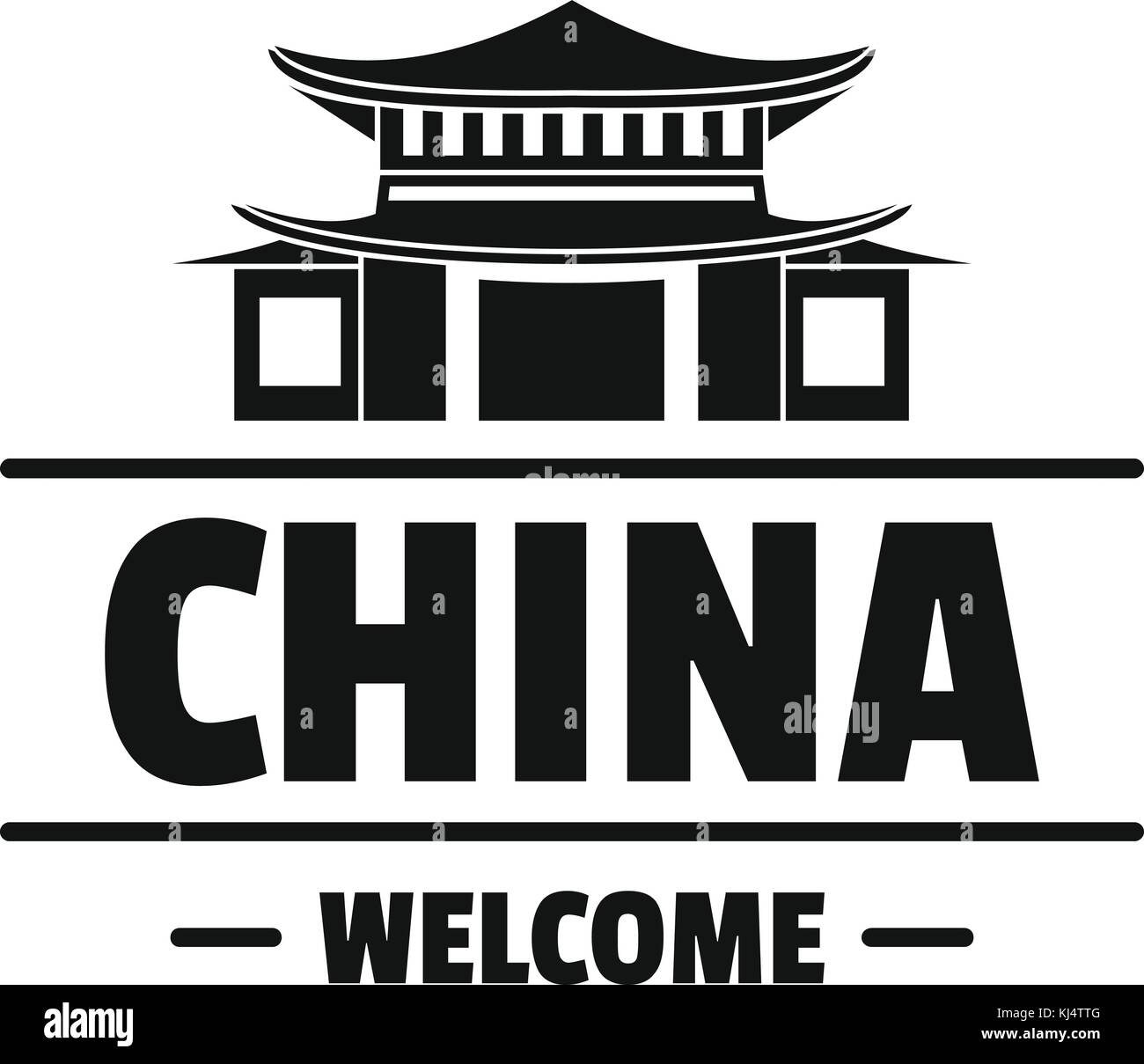 China capital logo, simple black style Stock Vector Image & Art - Alamy