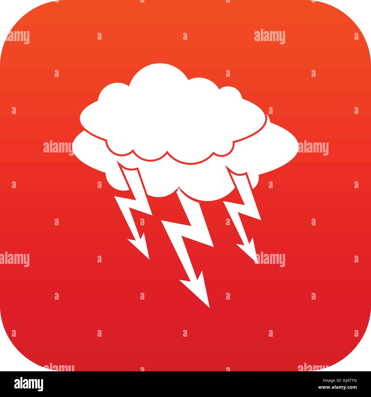 Lightning bolt icon digital red Stock Vector Image & Art - Alamy