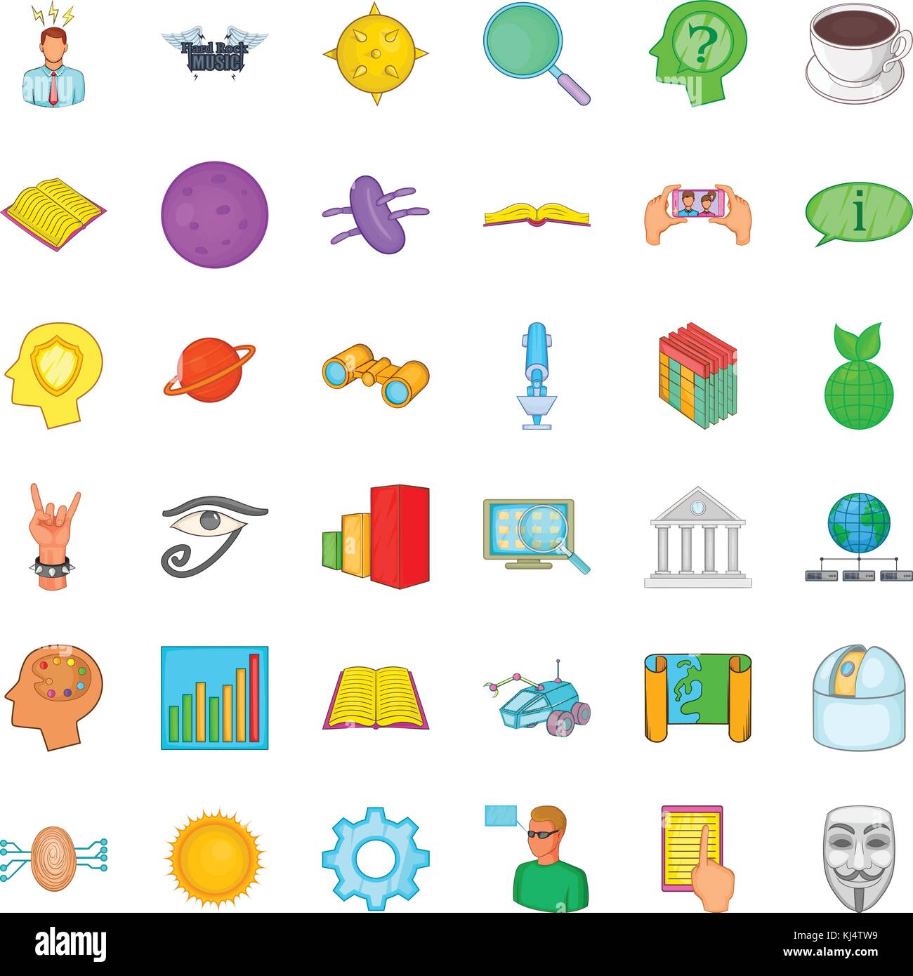 Diagram icons set, cartoon style Stock Vector Image & Art - Alamy