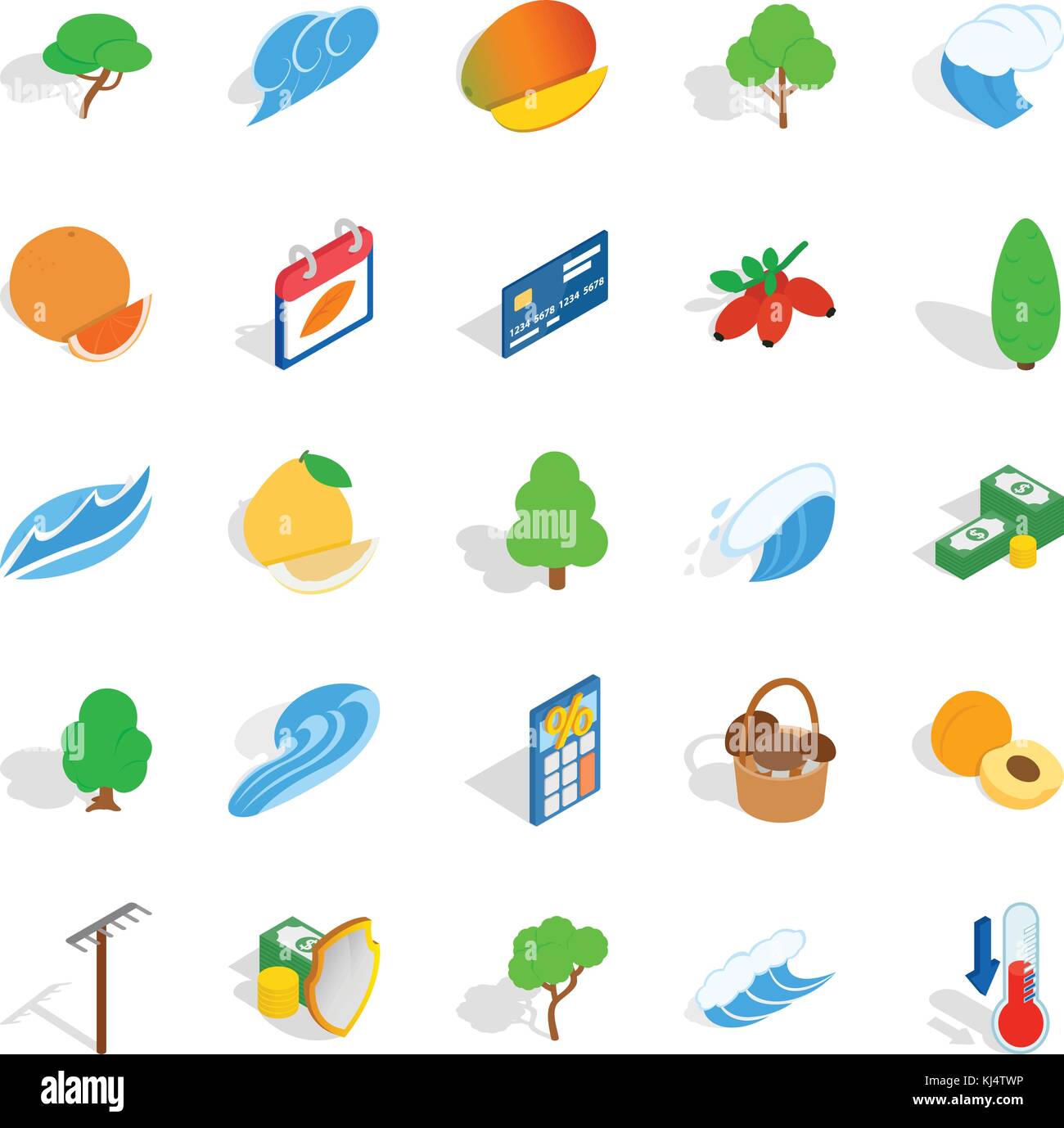 Viable icons set, isometric style Stock Vector Image & Art - Alamy