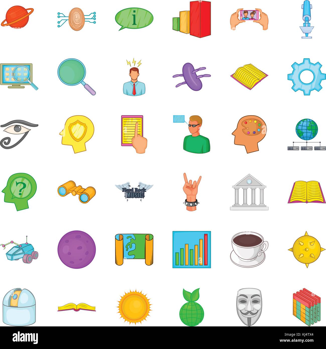 Magic amulet icons set, cartoon style Stock Vector Image & Art - Alamy