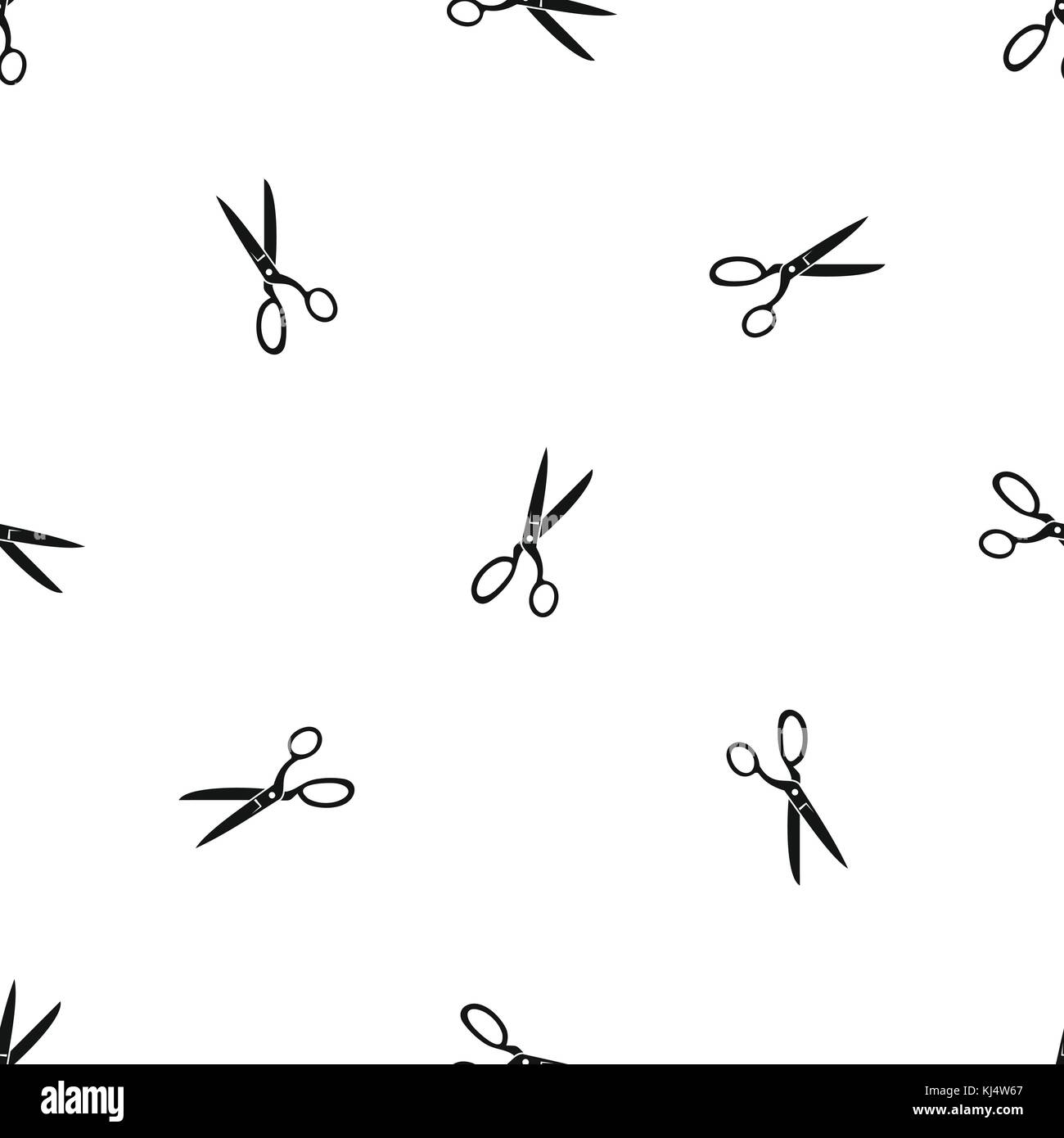 Sewing scissors pattern seamless black Stock Vector Image & Art - Alamy