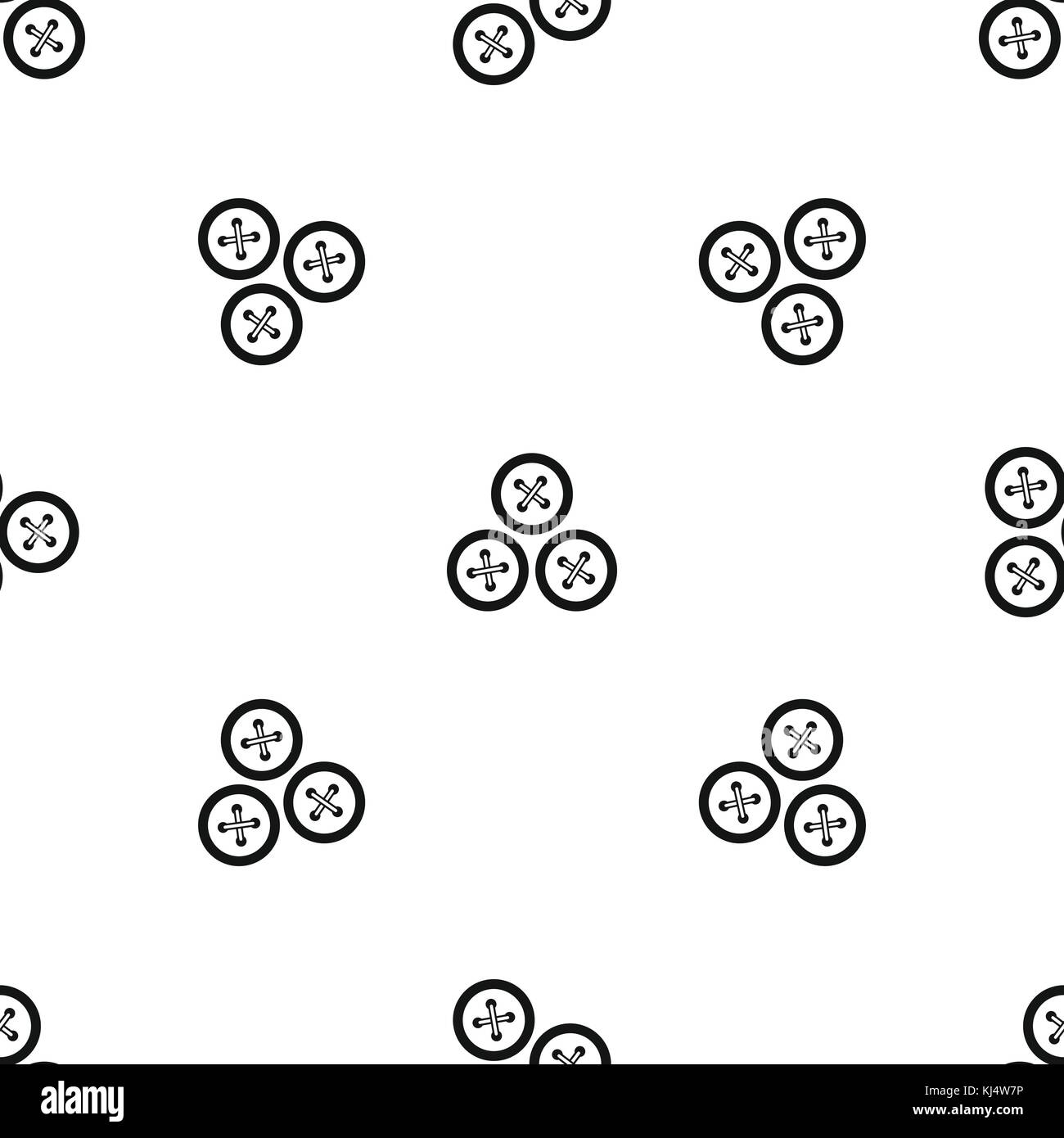 Buttons for sewing pattern seamless black Stock Vector Image & Art - Alamy