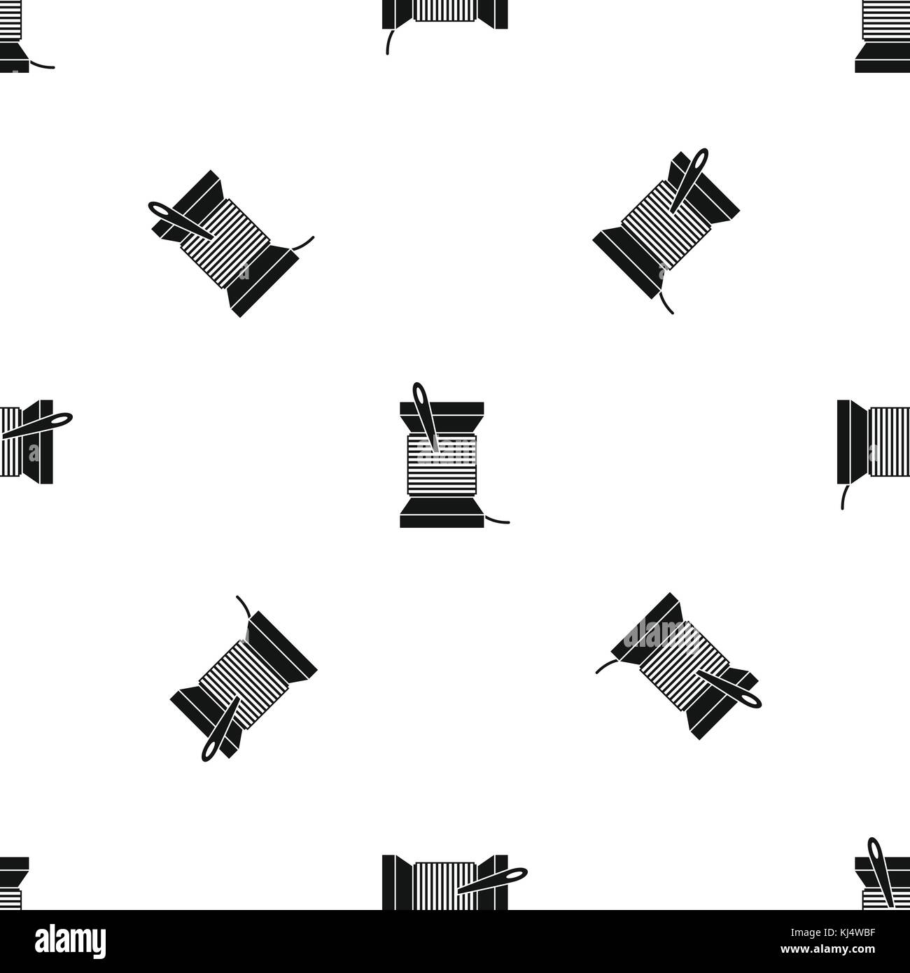 Needle and thread pattern seamless black Stock Vector Image & Art - Alamy