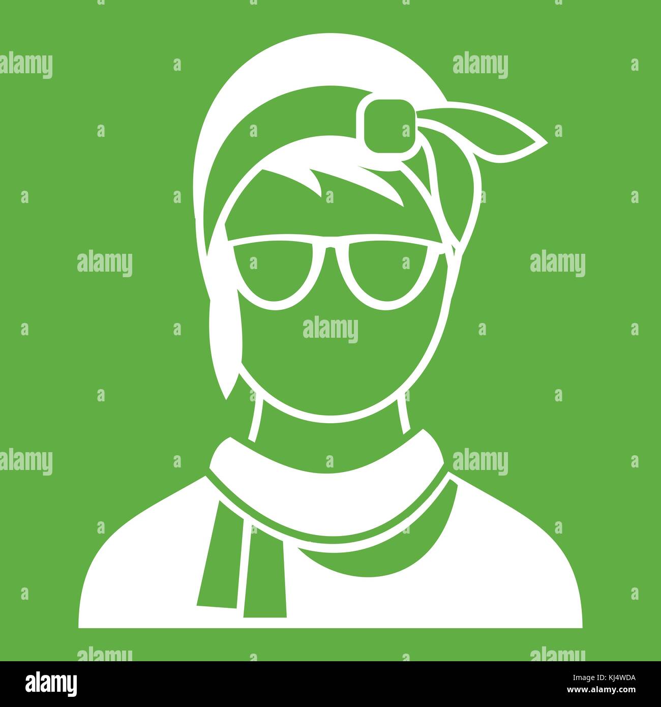 Woman sunglasses wearing face Stock Vector Images - Alamy