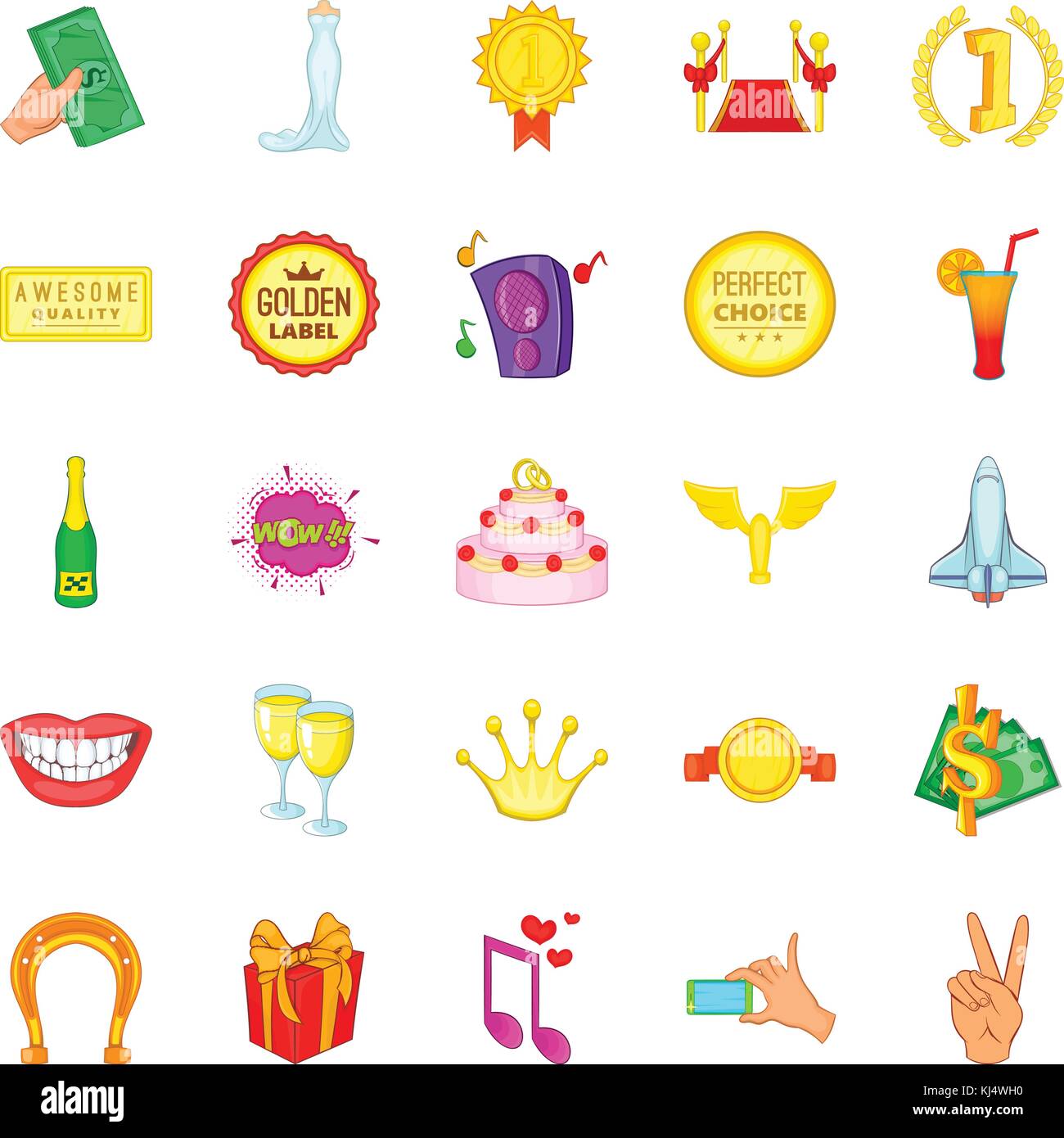 Perfect choice icons set, cartoon style Stock Vector Image & Art - Alamy