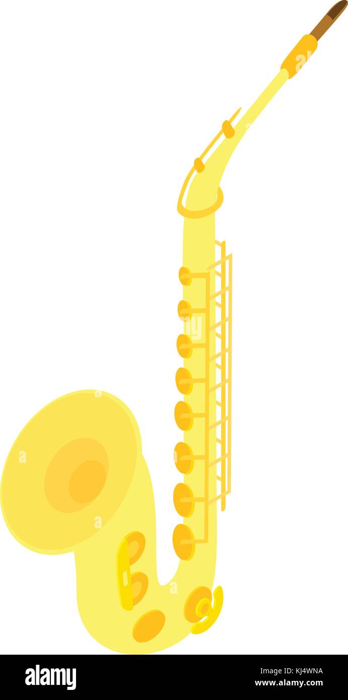 Saxophone icon, isometric style Stock Vector Image & Art - Alamy