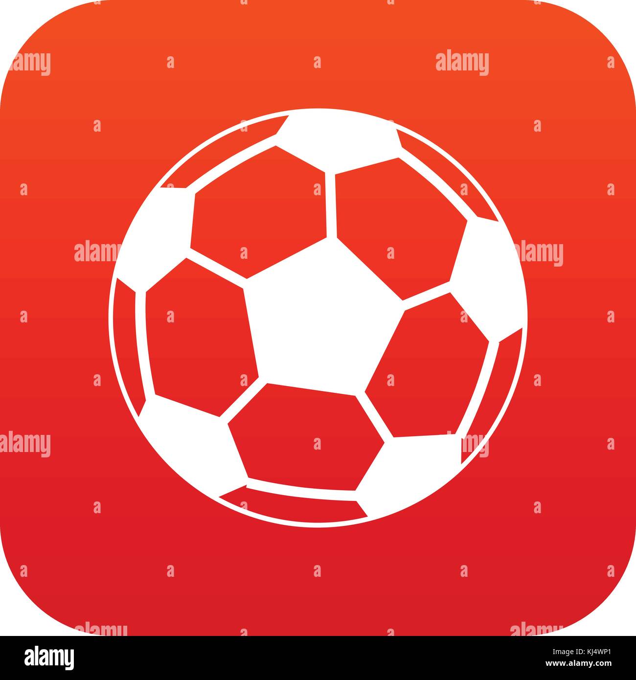 Soccer ball icon digital red Stock Vector Image & Art - Alamy