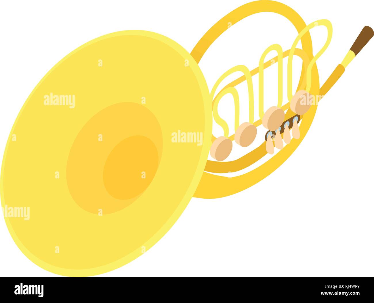 Trombone icon, isometric style Stock Vector Image & Art - Alamy