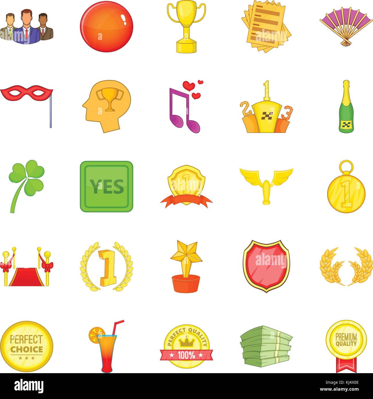 Resolution icons set, cartoon style Stock Vector Image & Art - Alamy