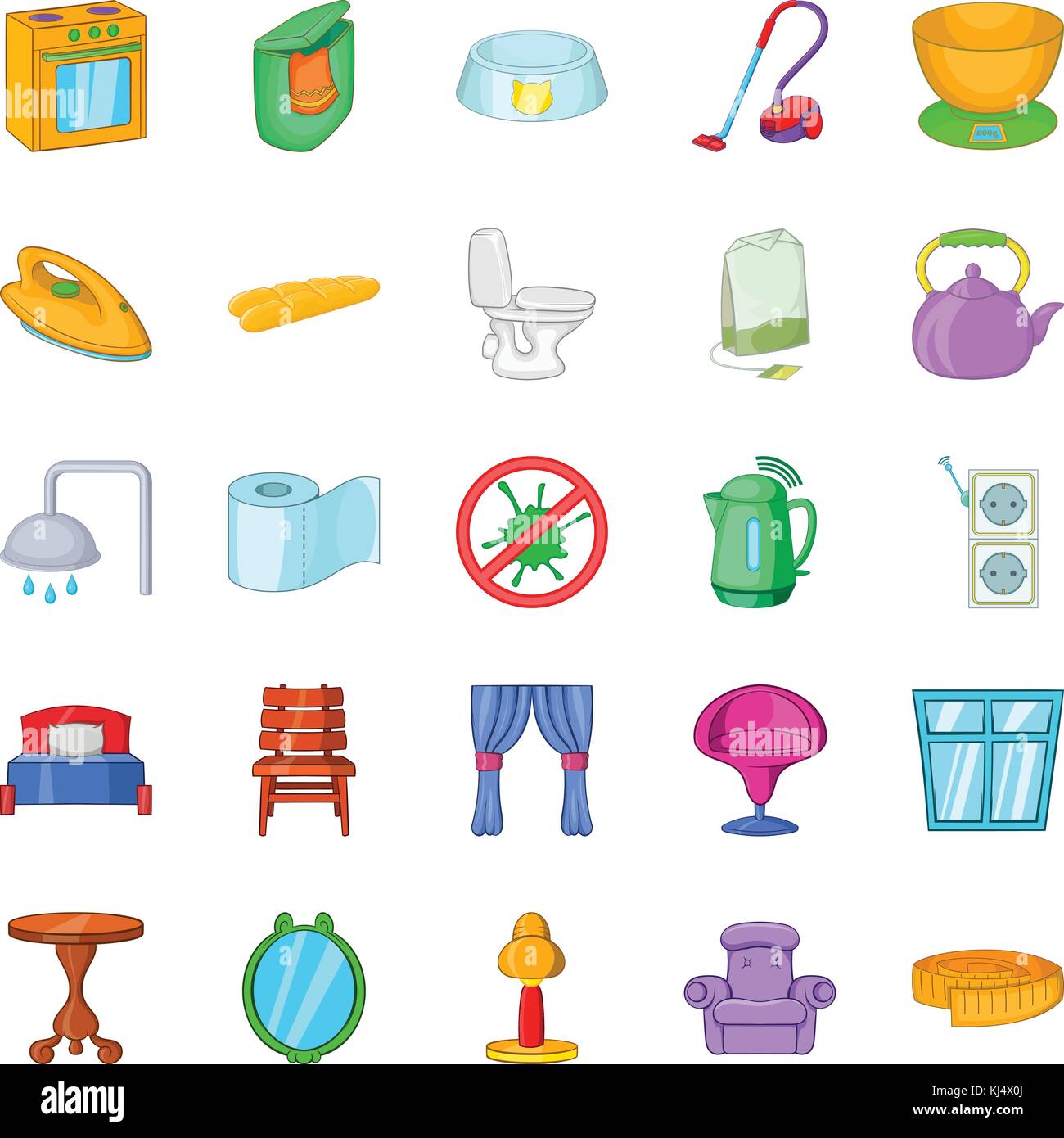 Quarter icons set, cartoon style Stock Vector Image & Art - Alamy