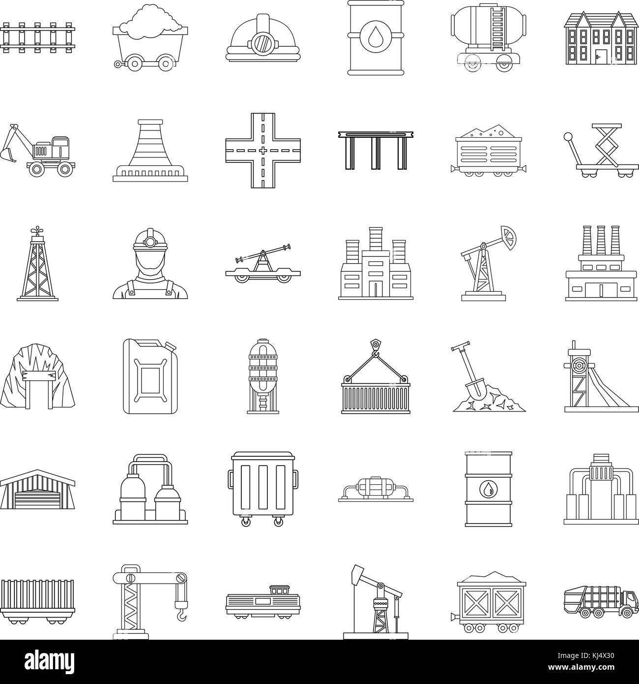 Barrel icons set, outline style Stock Vector Image & Art - Alamy