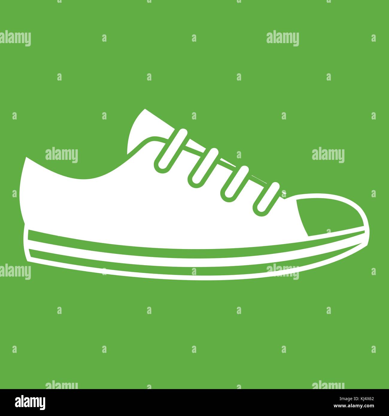 Canvas sneaker icon green Stock Vector Image & Art - Alamy