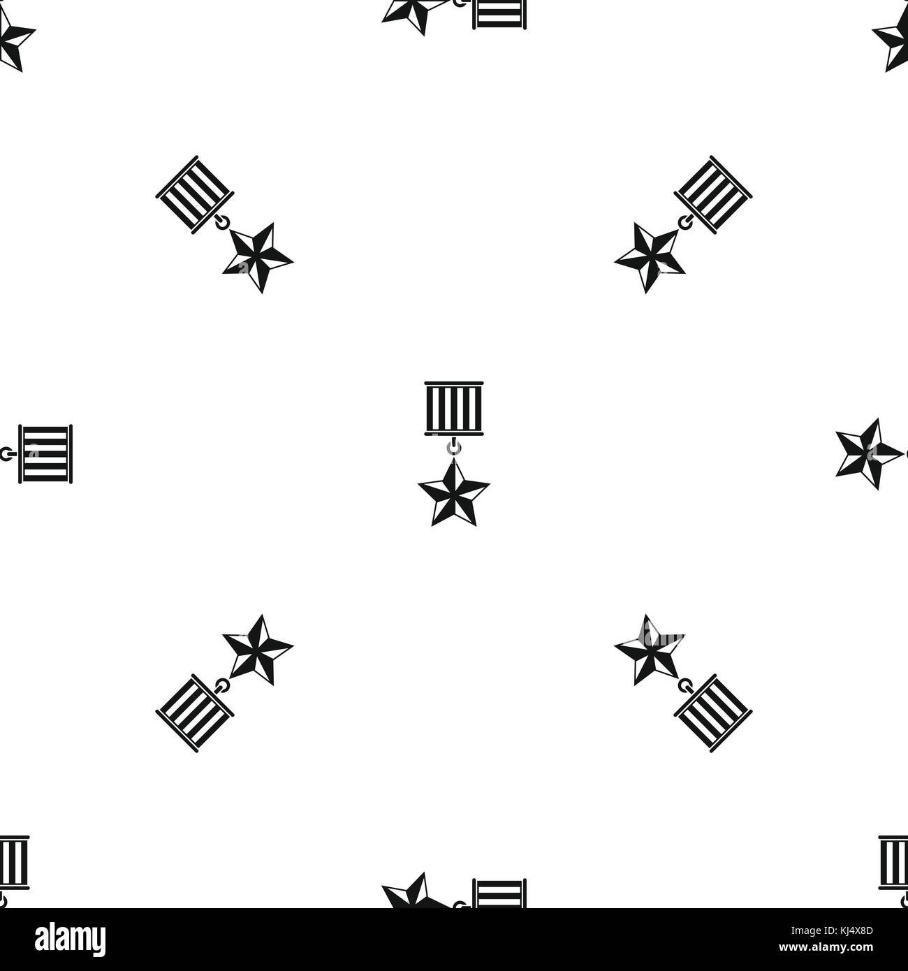 Medal star pattern seamless black Stock Vector Image & Art - Alamy