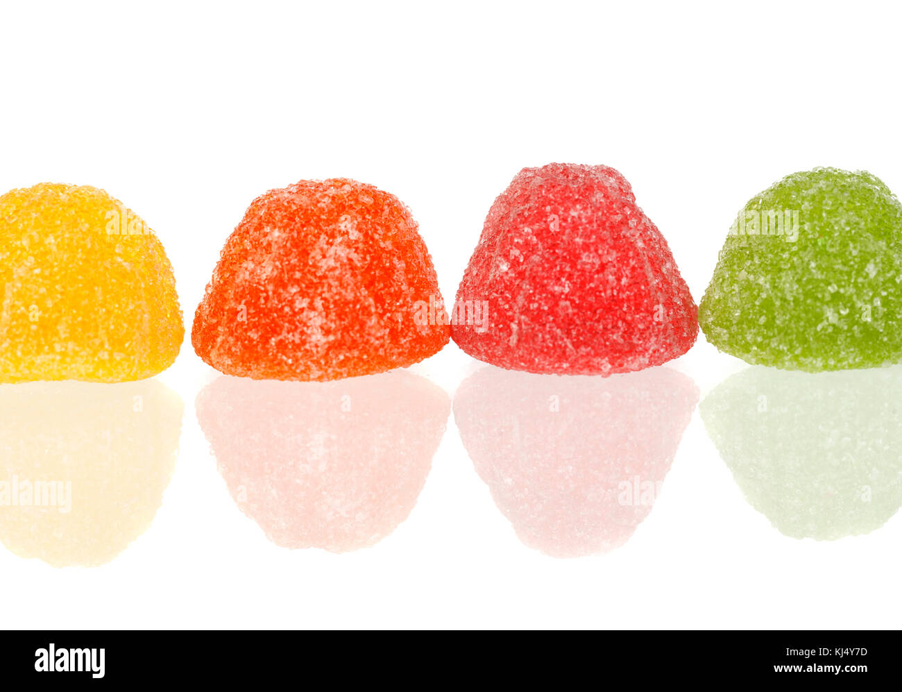 Colorful jelly beans isolated on a white background Stock Photo - Alamy