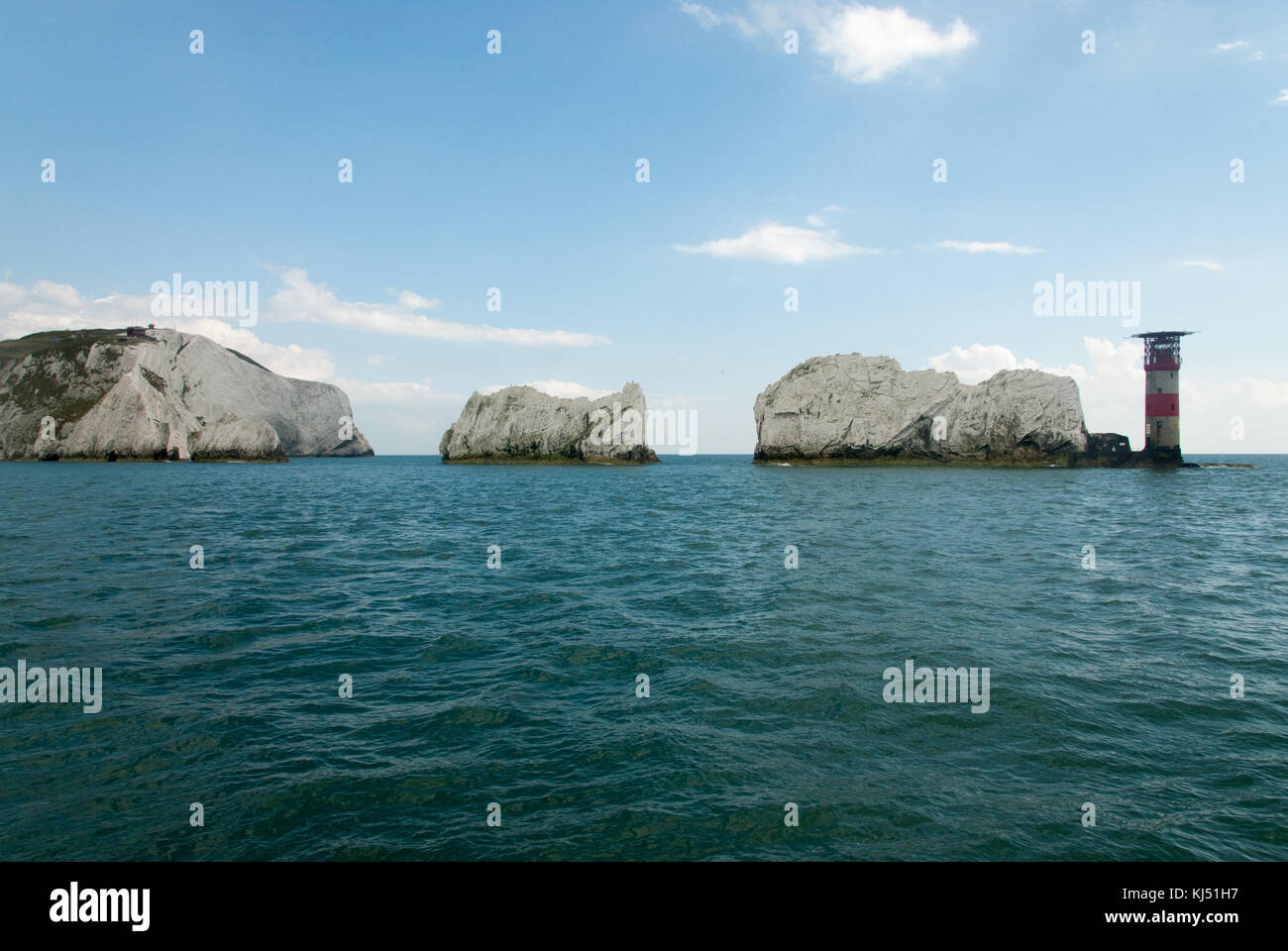 Needles Lighthouse, Isle of Wight UK Stock Photo - Alamy