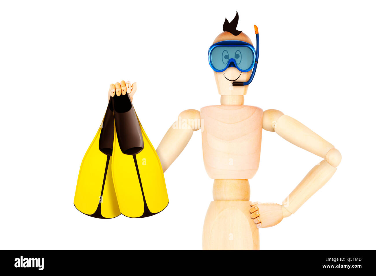 Diving mask snorkel sun Cut Out Stock Images & Pictures - Alamy