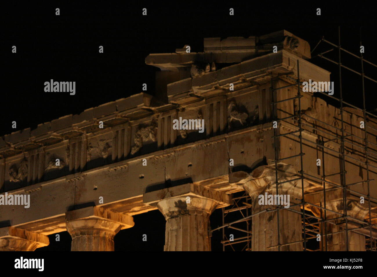 The Parthenon at night. Acropolis of Athens, Greece Stock Photo - Alamy