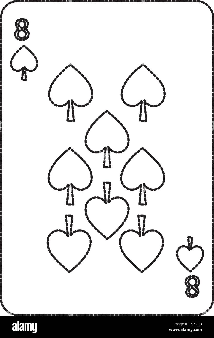 poker casino spade card playing icon Stock Vector Image & Art - Alamy
