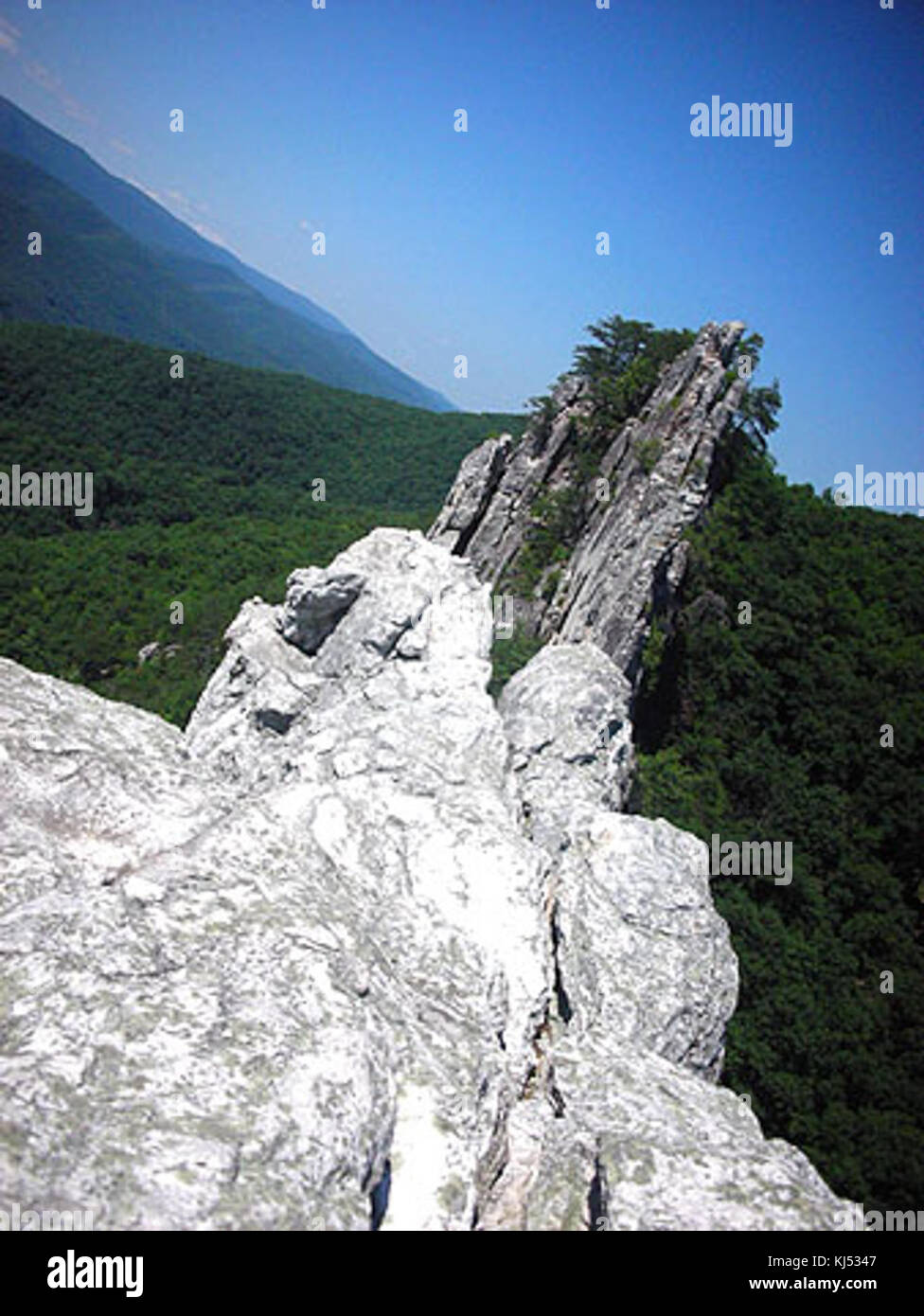 Seneca Rocks Summit Stock Photo - Alamy