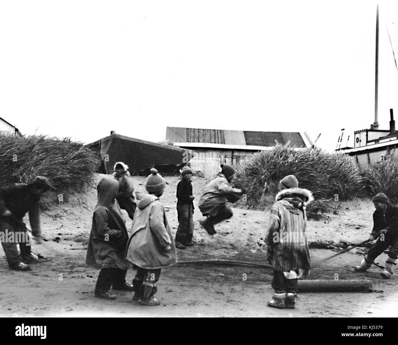 Children street game playground hi-res stock photography and images - Alamy