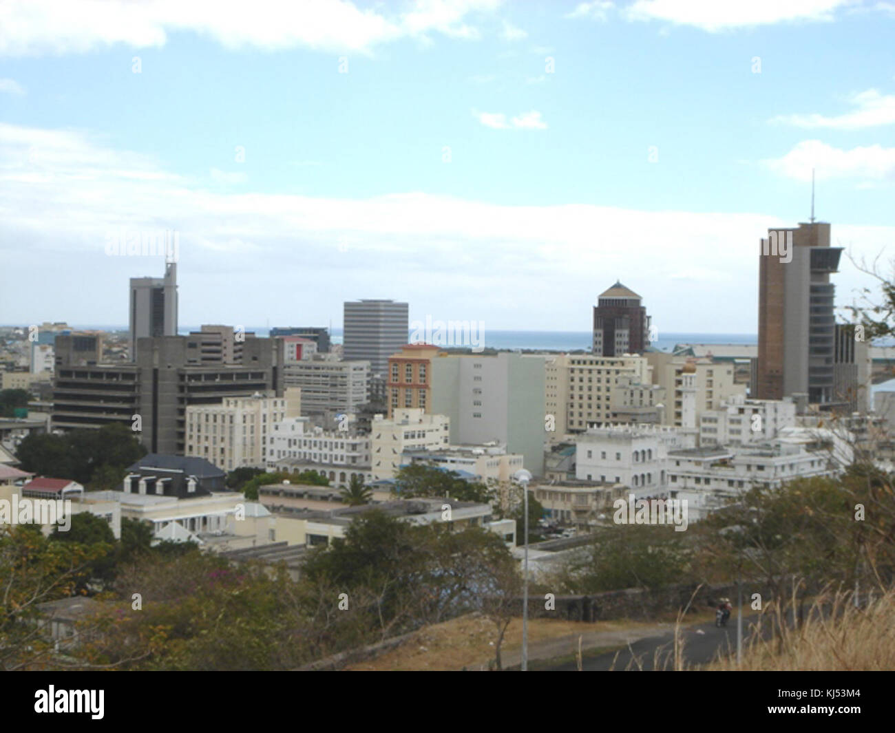 Port Louis birds-eye view Stock Photo - Alamy