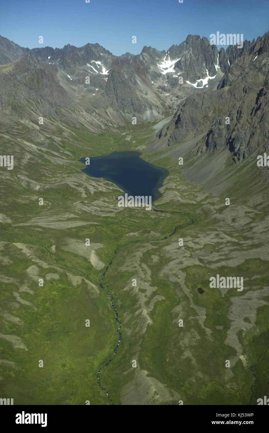 Classic u shaped valley carved by retreating mountain glaciers Stock ...