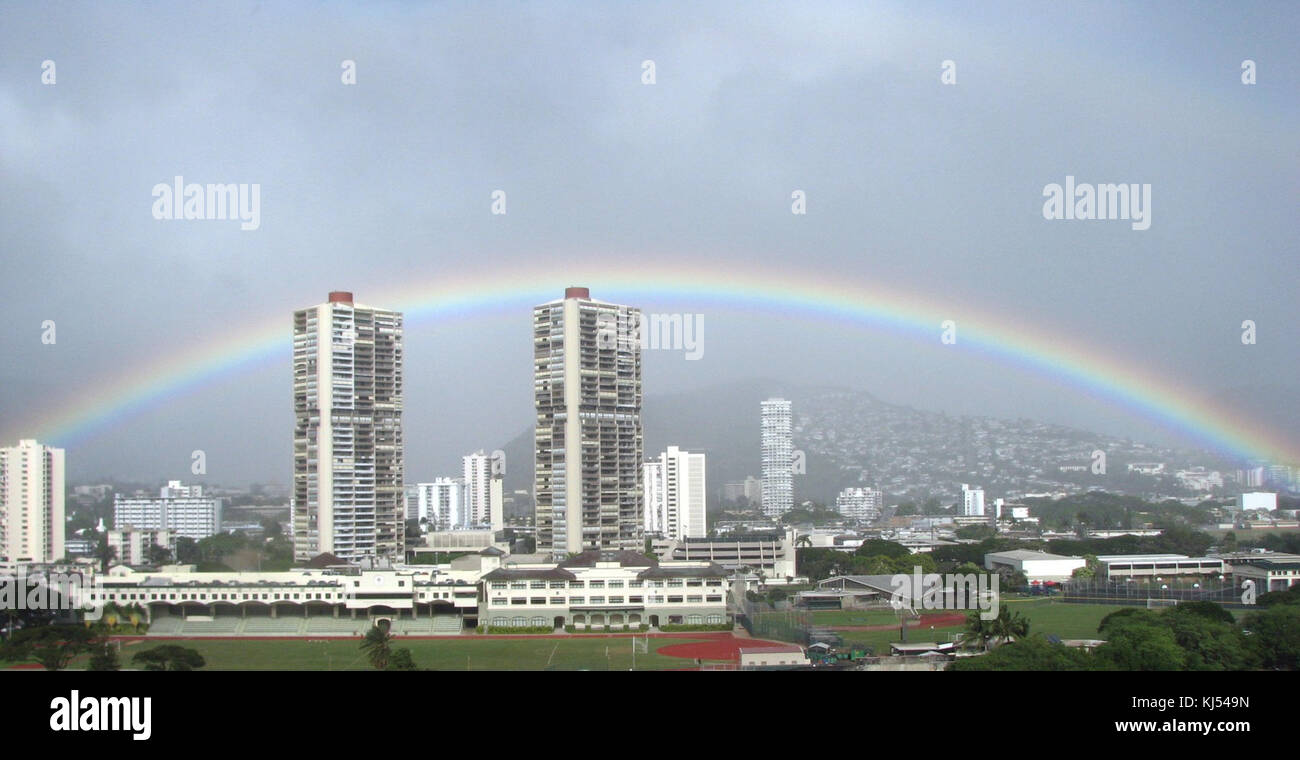 Rainbow Over Honolulu High Resolution Stock Photography and Images - Alamy