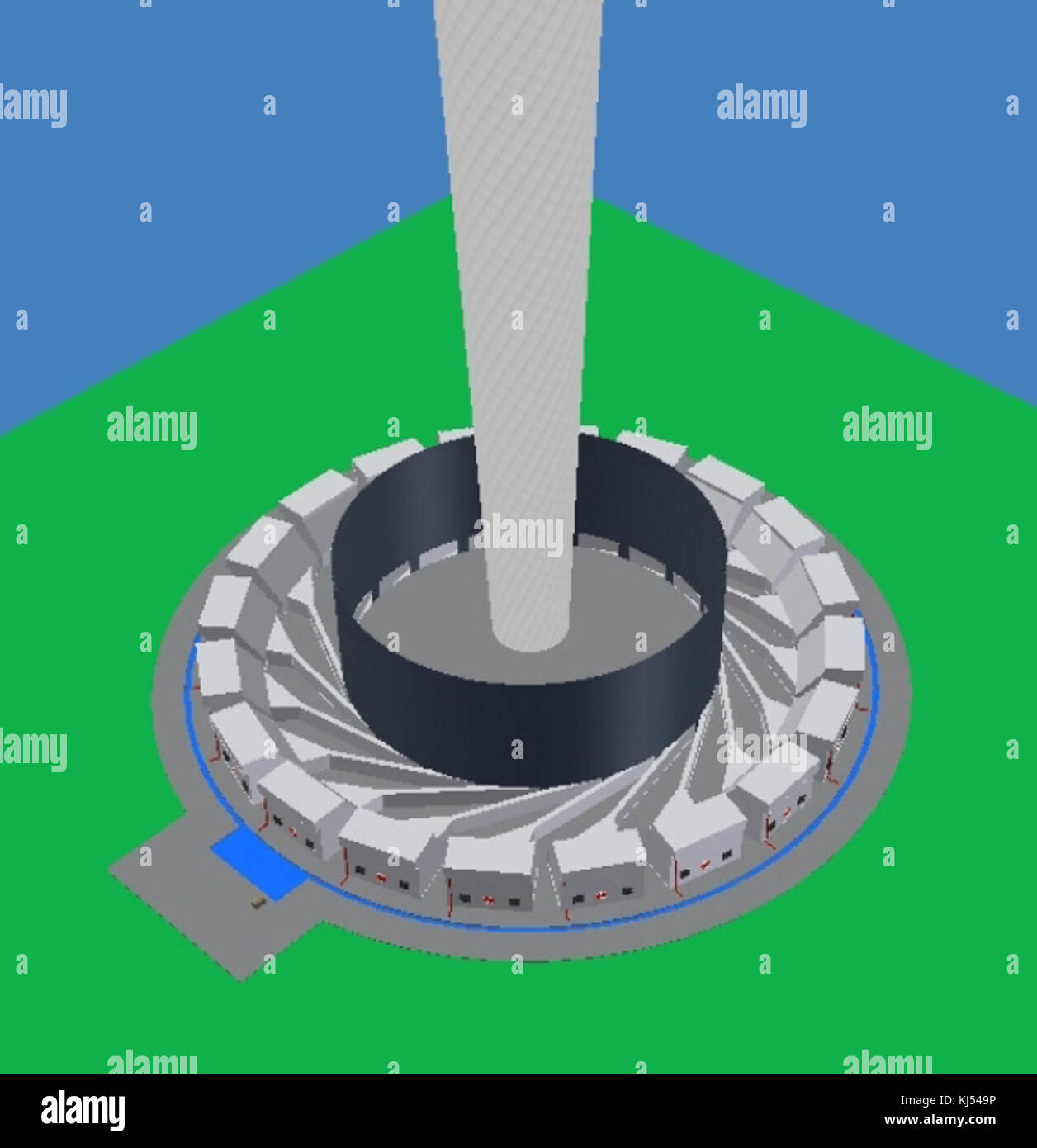 A theoretical or conceptual design for a vortex engine, a propulsion ...