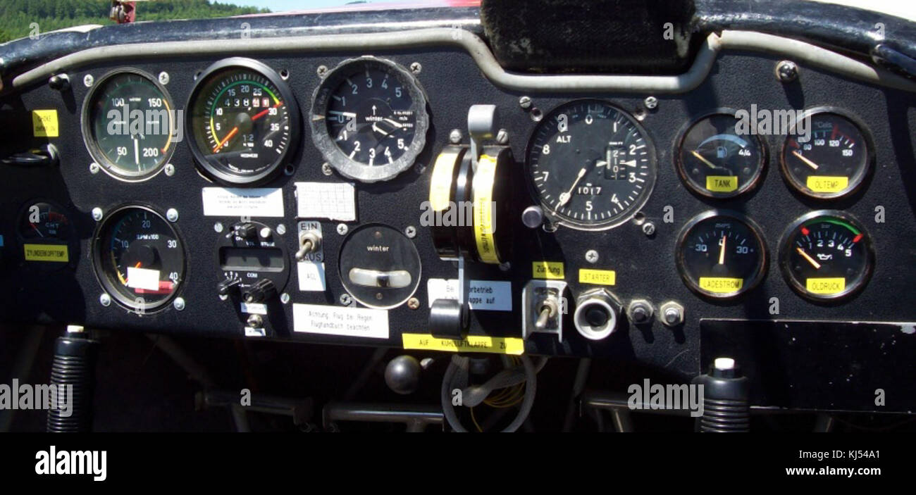 Cockpit Motorseglers SF25C Stock Photo - Alamy