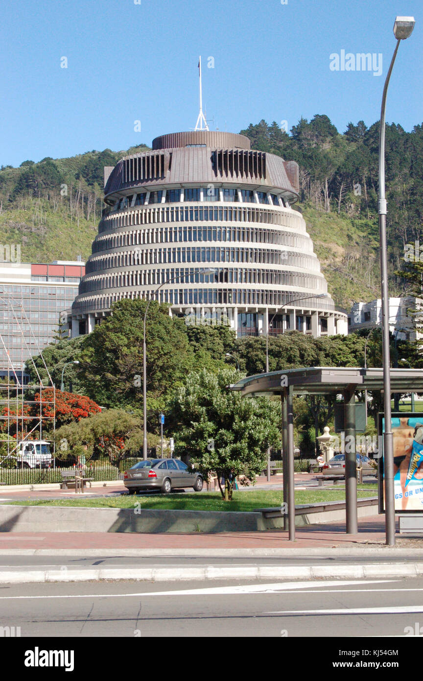 Beehive (New Zealand Parliament Building, Wellington New Zealand Stock ...