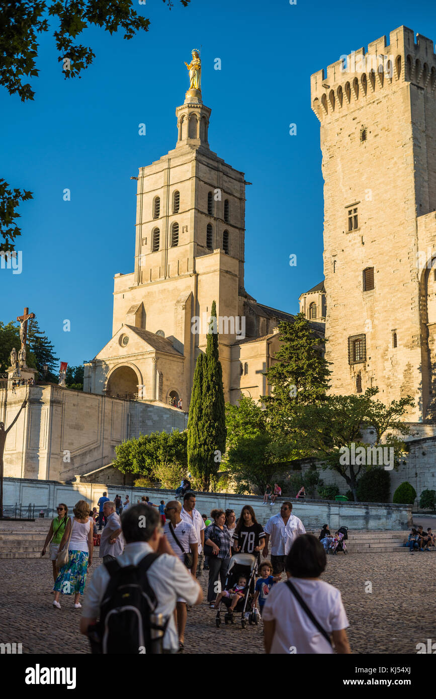 palace of the popes in Avignon, France, Europe Stock Photo - Alamy