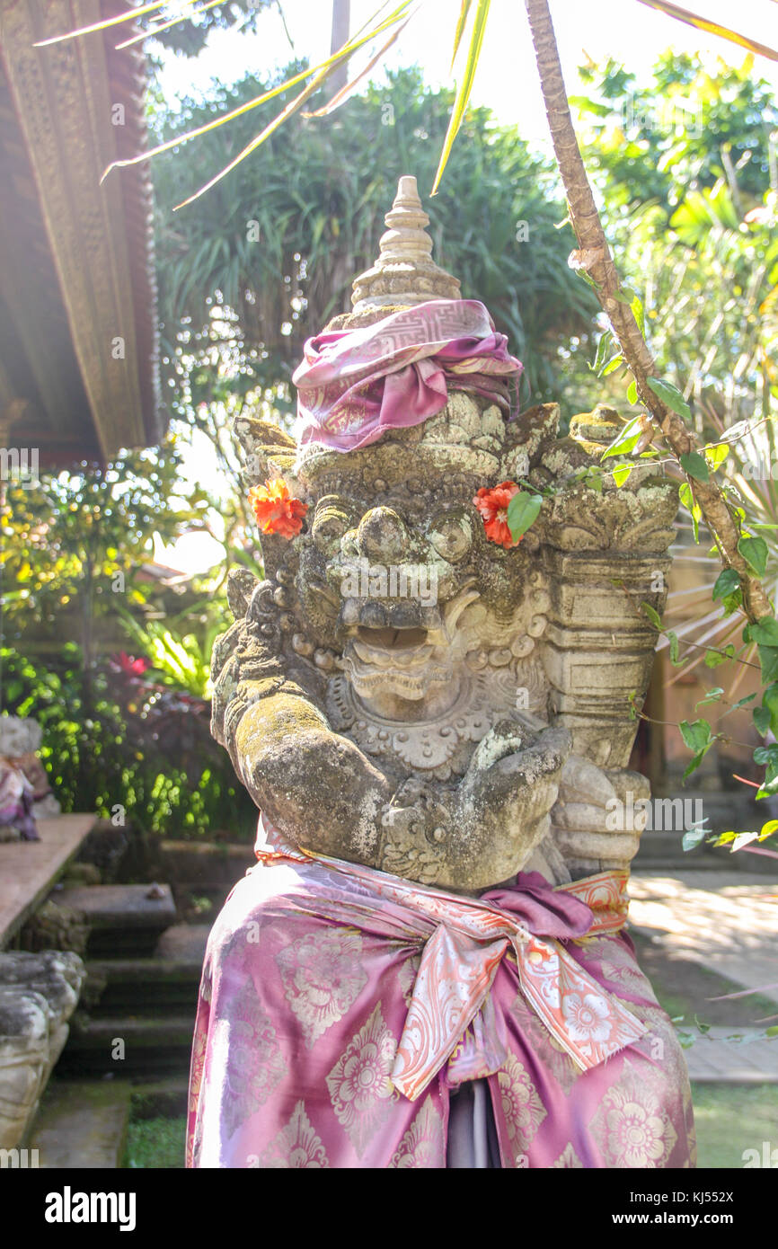 Statue in a temple - Bali - Indonesia Stock Photo - Alamy