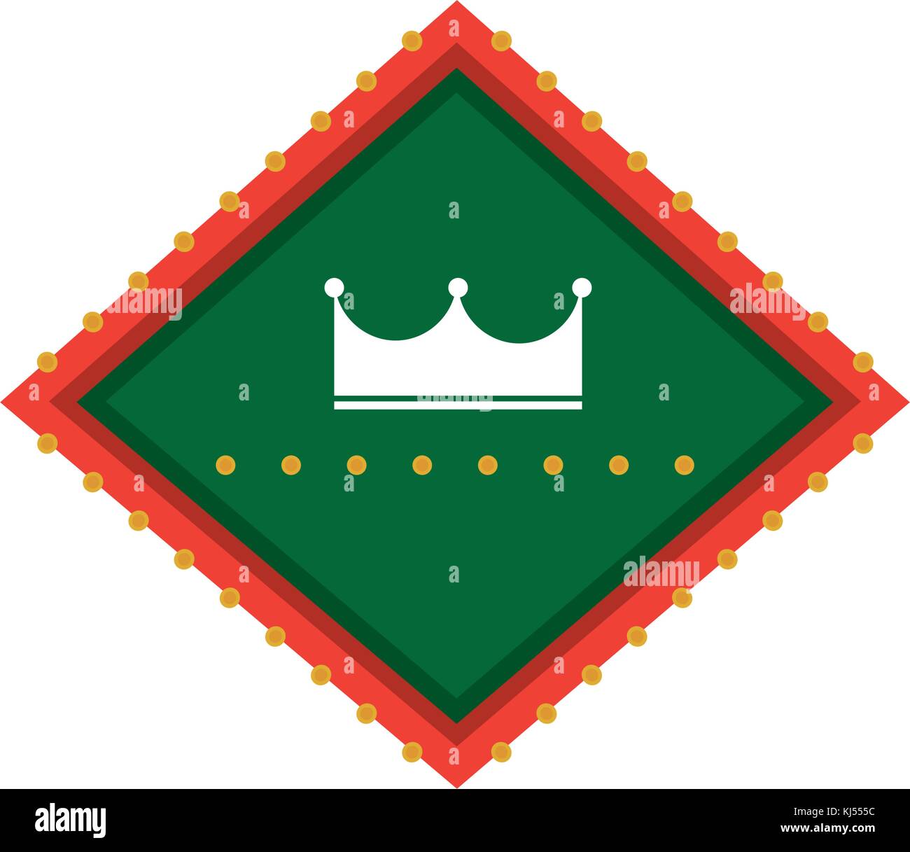 crown in diamond shape emblem icon image Stock Vector Image & Art - Alamy