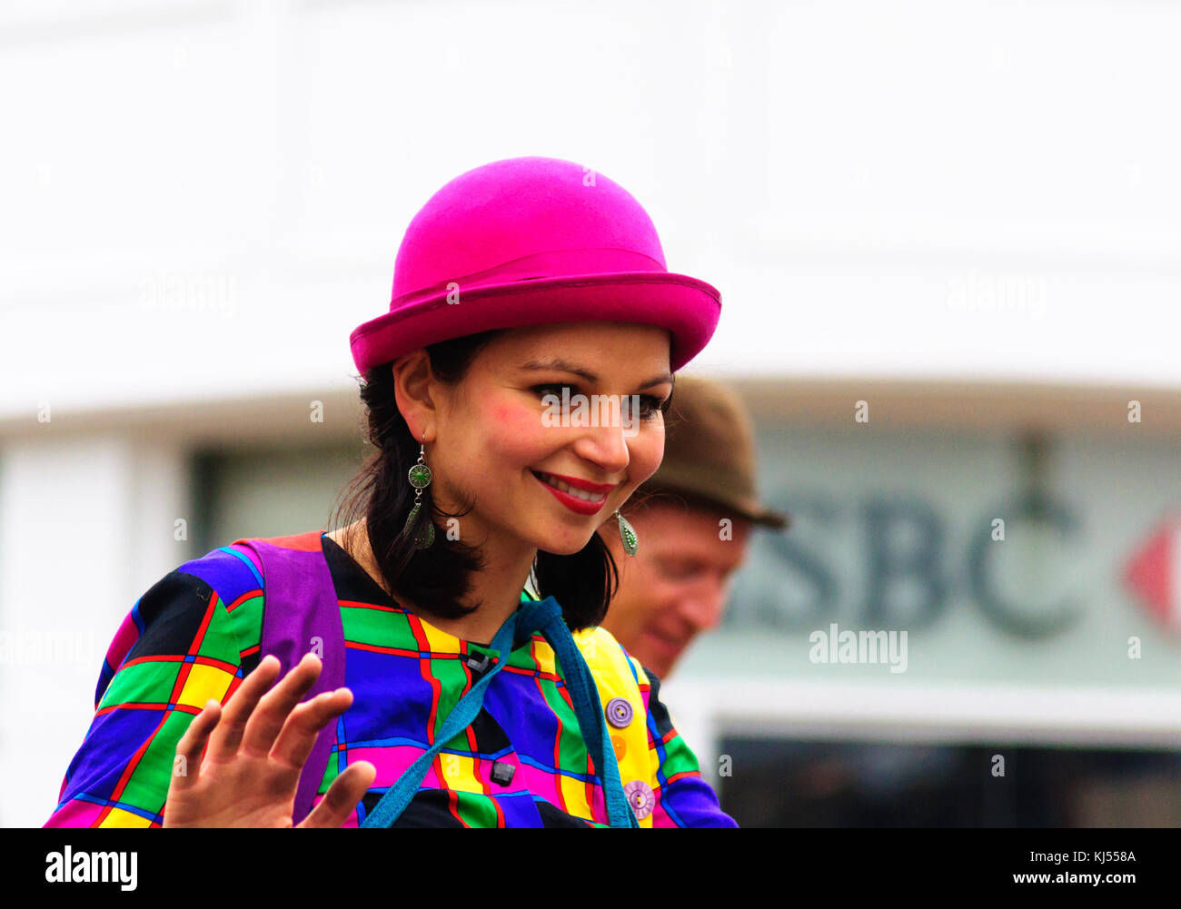 Female stilt walker in the Carnival of The Edinburgh Jazz and Blues ...