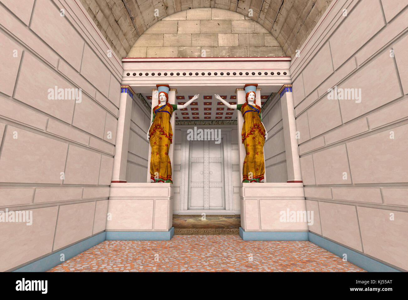 Ancient greek tomb 3d hi-res stock photography and images - Alamy