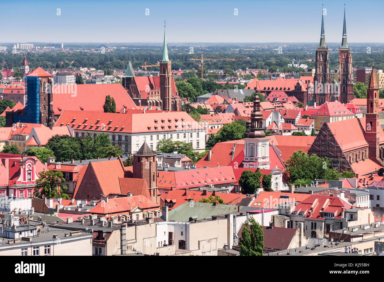 Sights of Poland. Breslau Old Town Stock Photo - Alamy