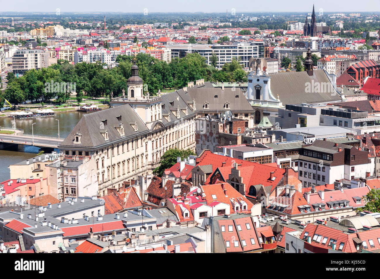 Sights of Poland. Breslau Old Town Stock Photo - Alamy