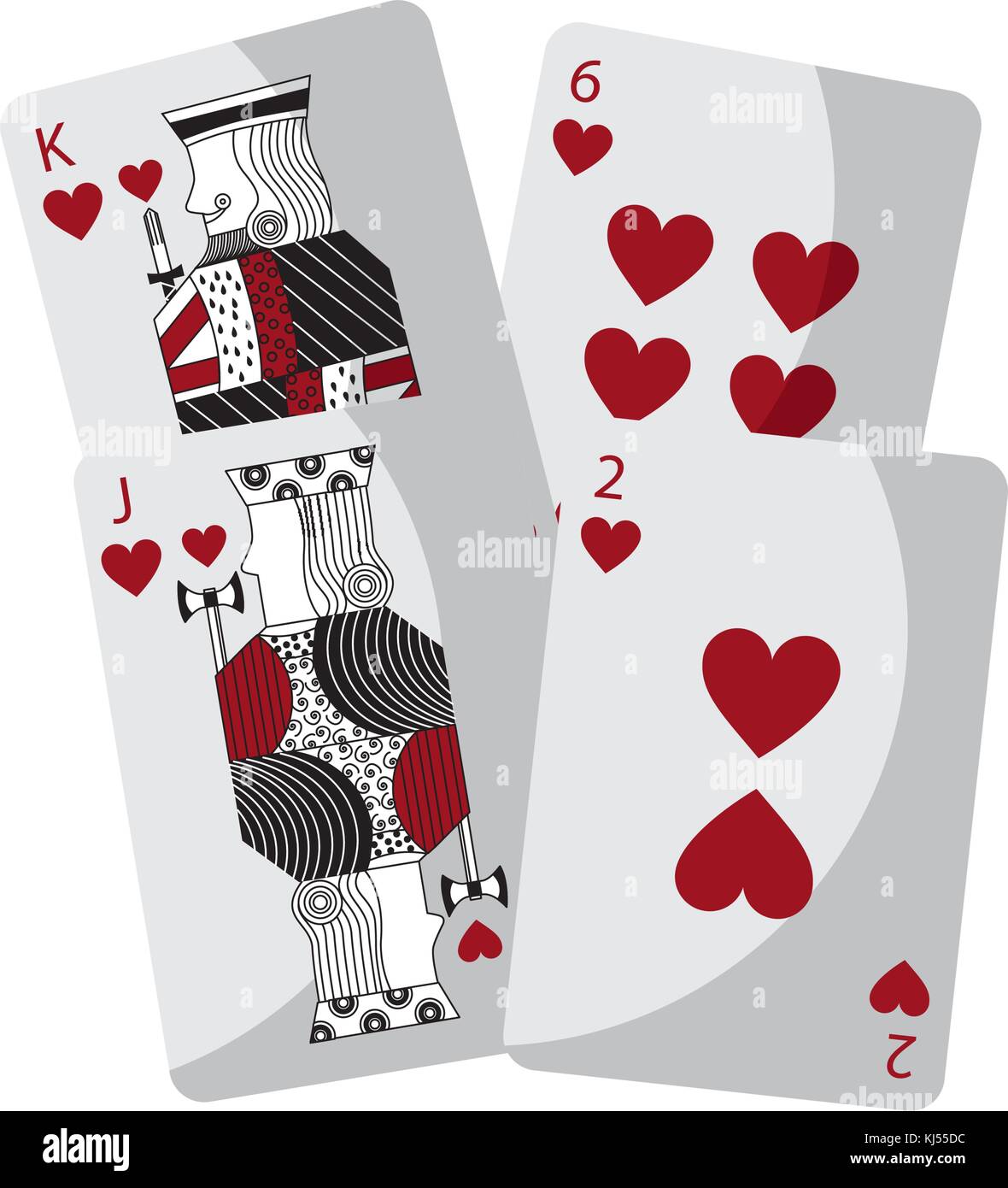 Game cards playing card french Stock Vector Images - Alamy