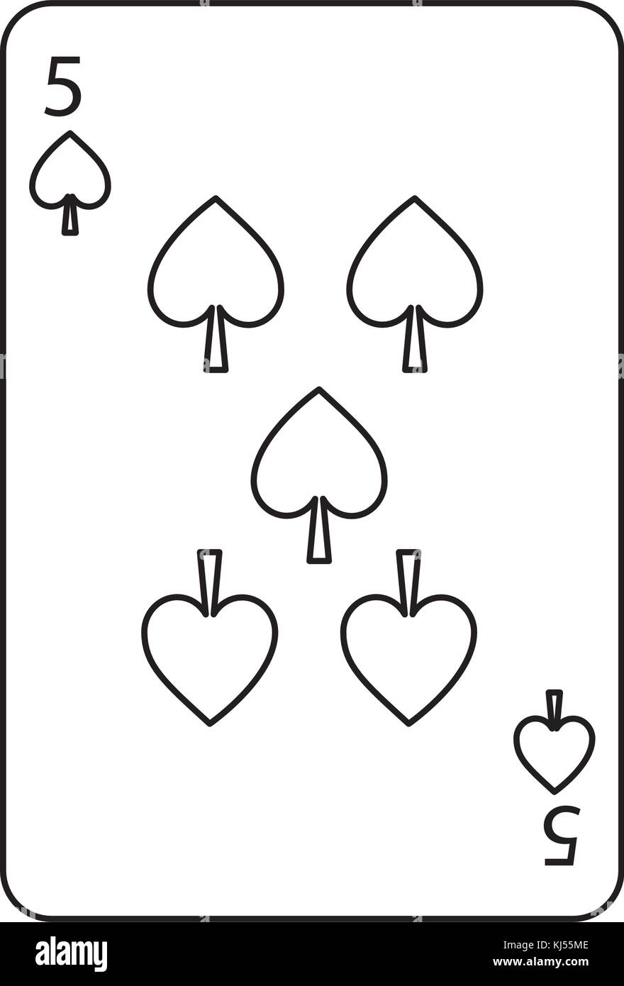 poker playing card spade casino gambling icon Stock Vector Image & Art ...