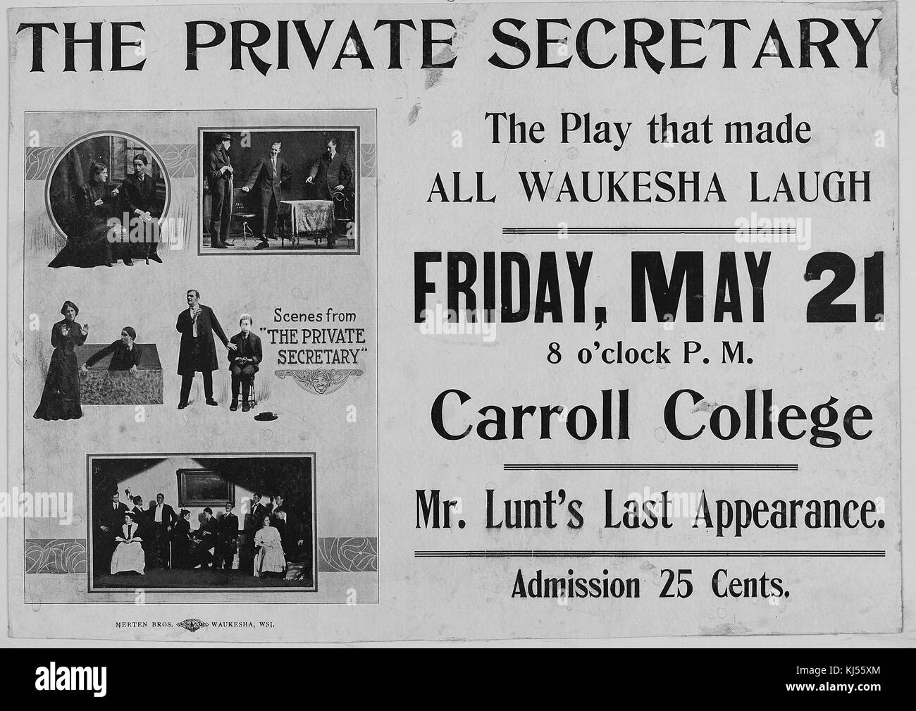 Theatre 1900s new york Black and White Stock Photos & Images - Alamy