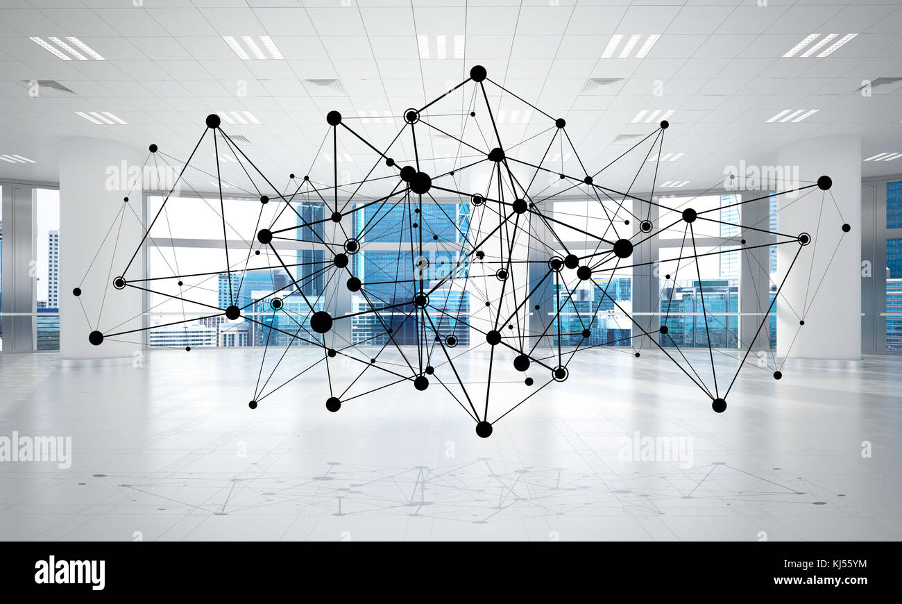 Networking and wireless connection as concept for effective modern ...