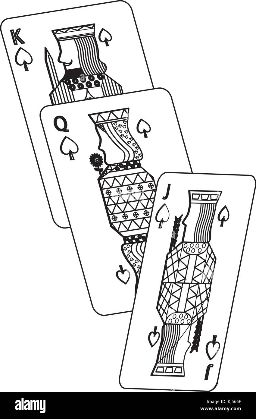 jack queen and king poker cards hand Stock Vector Image & Art - Alamy