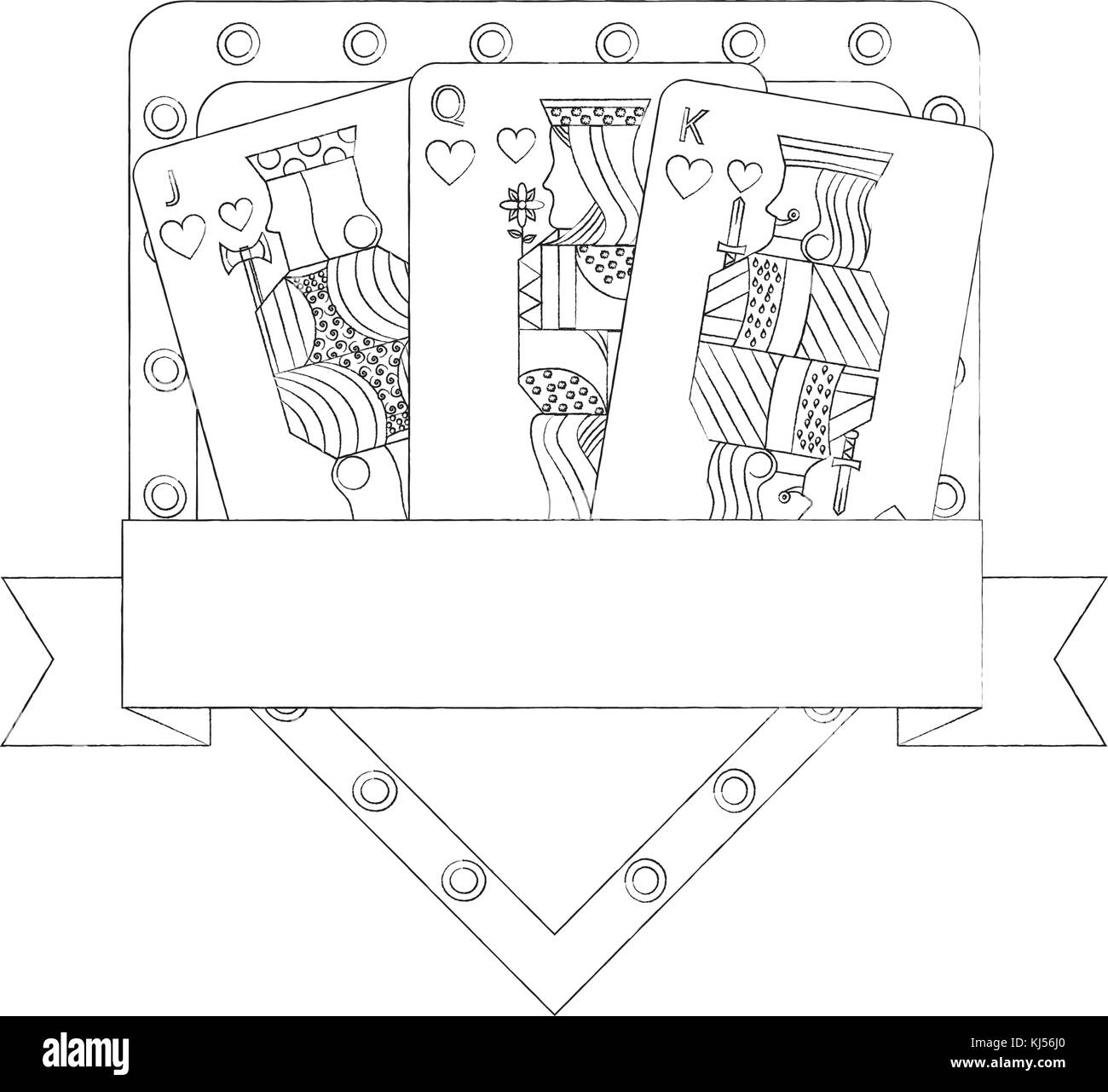 Jack queen king Black and White Stock Photos & Images - Alamy