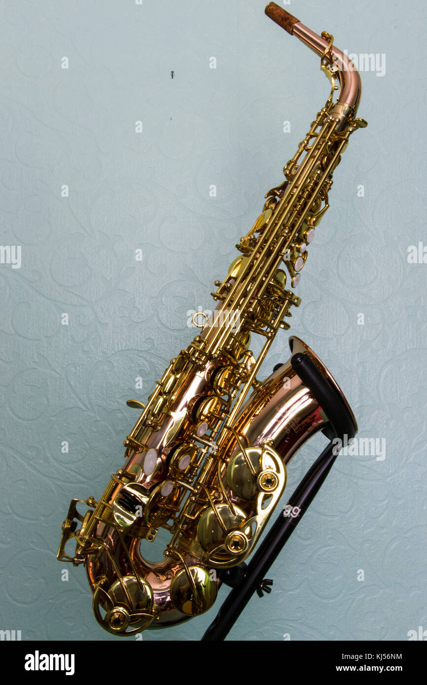 Alto saxophone hi-res stock photography and images - Alamy