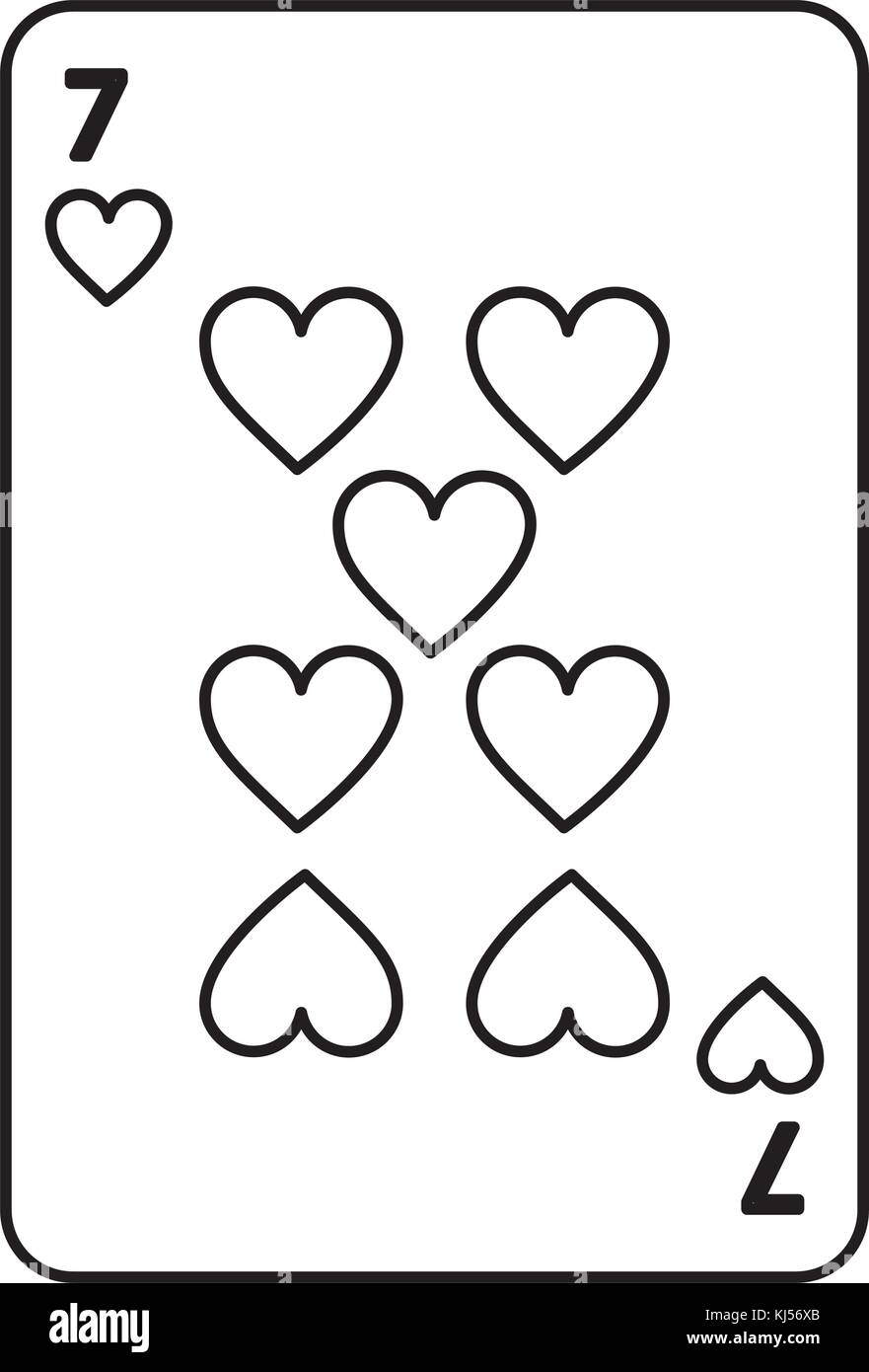 poker casino hearts card playing icon Stock Vector Image & Art - Alamy