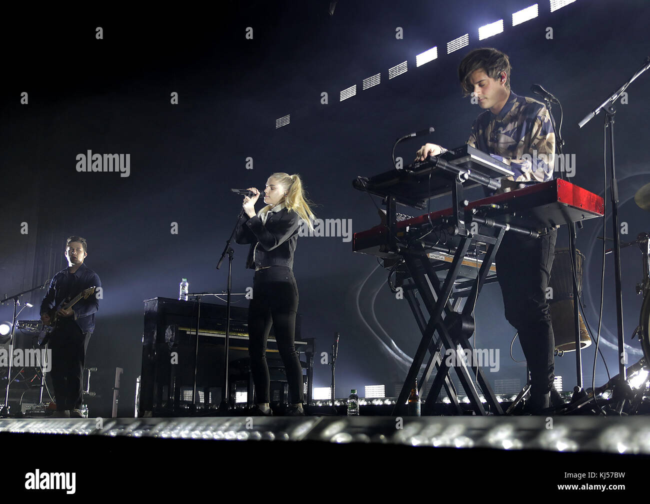 London Grammar Performing at Manchester O2 Apollo Featuring: London ...