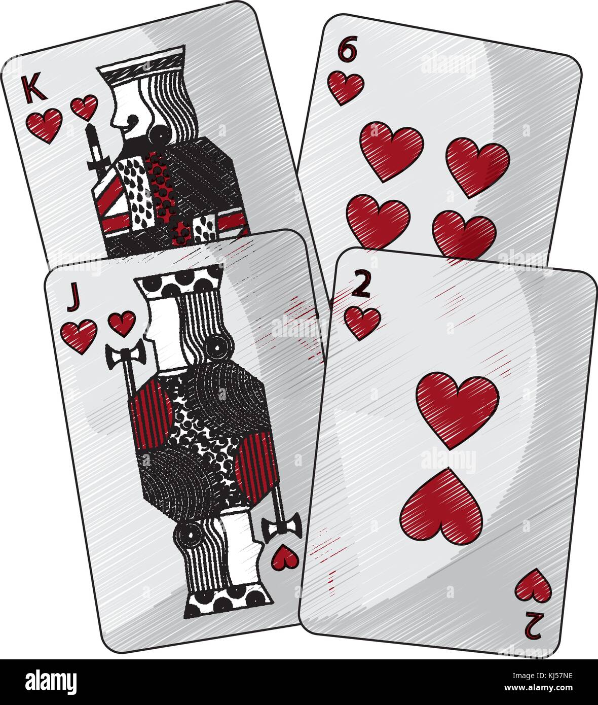 hearts suit french playing cards icon image Stock Vector Image & Art ...